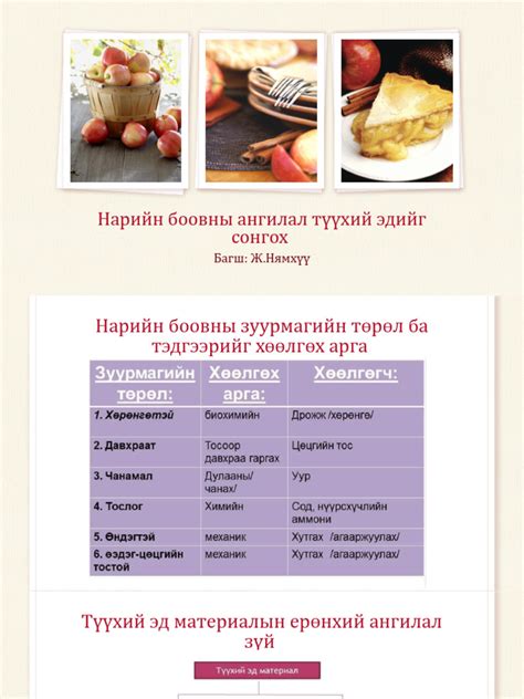 Нарийн Боовны Ангилал Түүхий Эдийг Сонгох Pdf