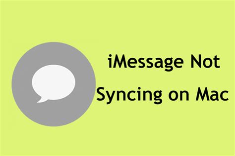 How To Fix IMessage Not Syncing On Mac 4 Ways Are Here