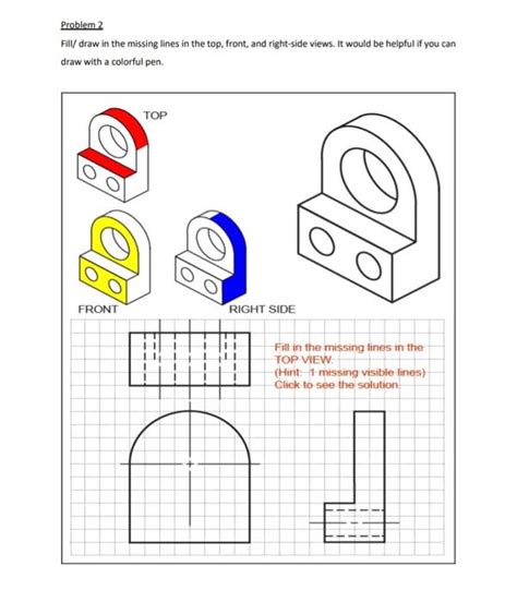 Solved Problem A Identify The Line Type Of Each Line That Chegg