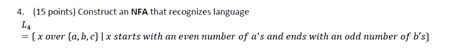Solved 4 15 Points Construct An Nfa That Recognizes