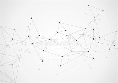 Abstract Connecting Dots And Lines Background Stock Illustration