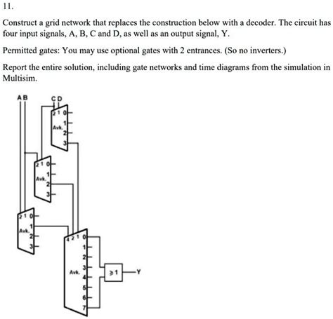 Solved 11 Construct A Grid Network That Replaces The Construction