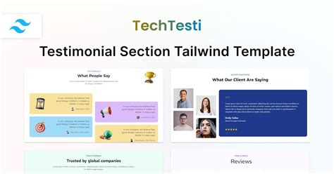 Techtesti Testimonial Section Tailwind Template Codemarket
