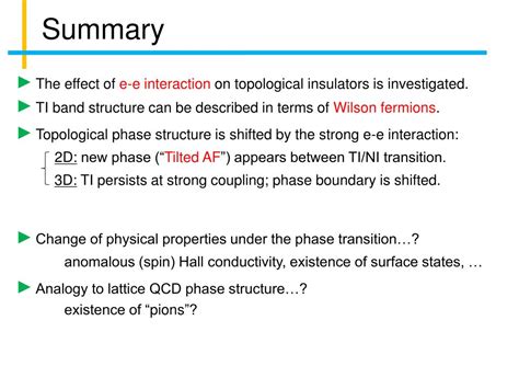 Ppt Phase Structure Of Topological Insulators By Lattice Strong Coupling Expansion Powerpoint