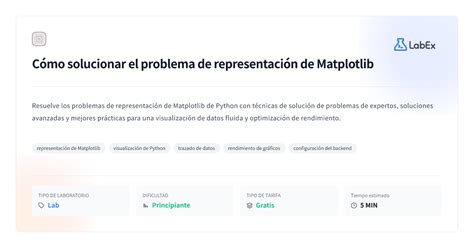 Cómo Solucionar El Problema De Representación De Matplotlib Labex