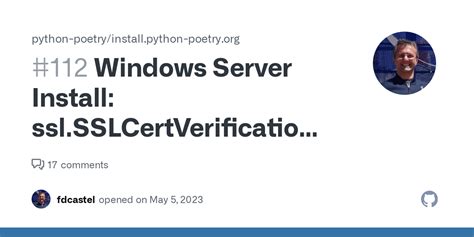 Windows Server Install Sslsslcertverificationerror Ssl Certificate