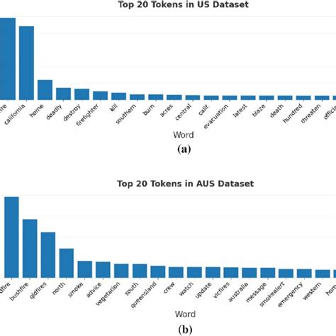 Top 20 Words Used In Tweets In Us Dataset A And Top 20 Words Used In Download Scientific