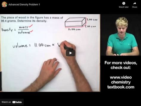 science with tyler de witt advanced density problem 1 instructional