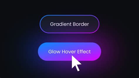 Modernes Button Design In Css Border Mit Gradient Und Leucht Effekt