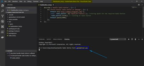 Webdriverio Handling Radio Button Qafox