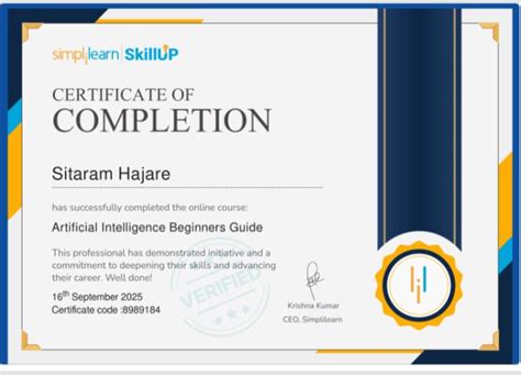 Learning Never Stops Successfully Completed The Ai Beginners Guide By