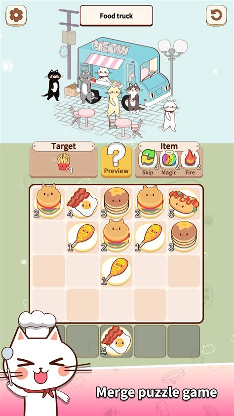 Cat Merge Cafe Dessert Puzzle Download Apk For Android Free