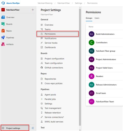 檢視自己或其他人的許可權 Azure Devops Microsoft Learn