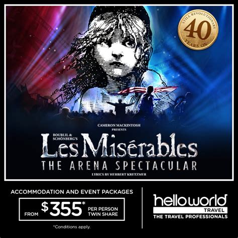 🌟 Les Misérables The Helloworld Travel Greenslopes