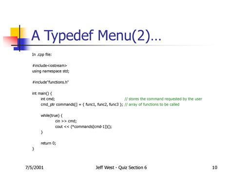 Jeff West Quiz Section 6 Ppt Download