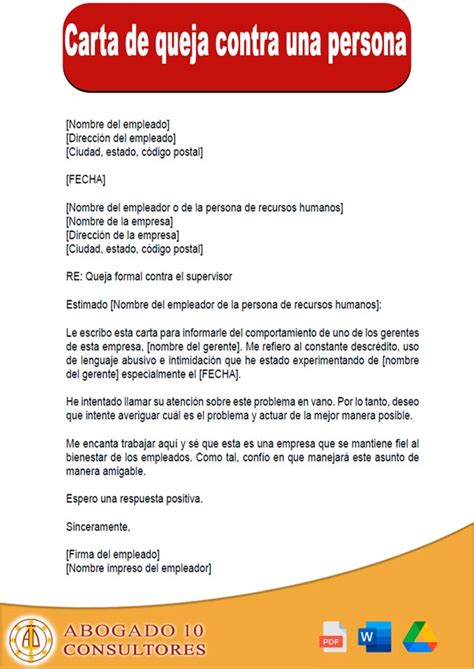 CÓmo Redactar Una Carta De Queja Efectiva Muestra Formal