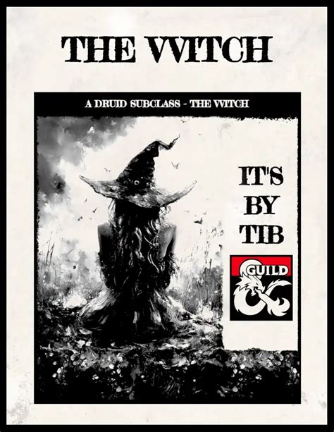 The Witch A Druid Subclass Dungeon Masters Guild Drivethrurpg