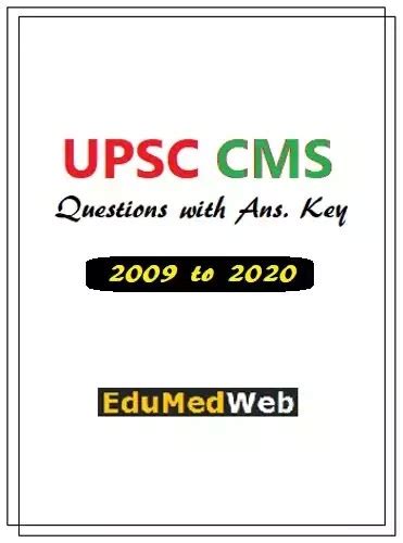 PDF UPSC CMS Examination Question Papers With Answer Keys EduMedWeb