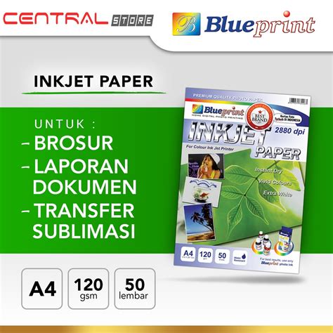 กระดาษโฟโต้อิงค์เจ็ท ขนาด A4 120 แกรม 50 แผ่น Shopee Thailand