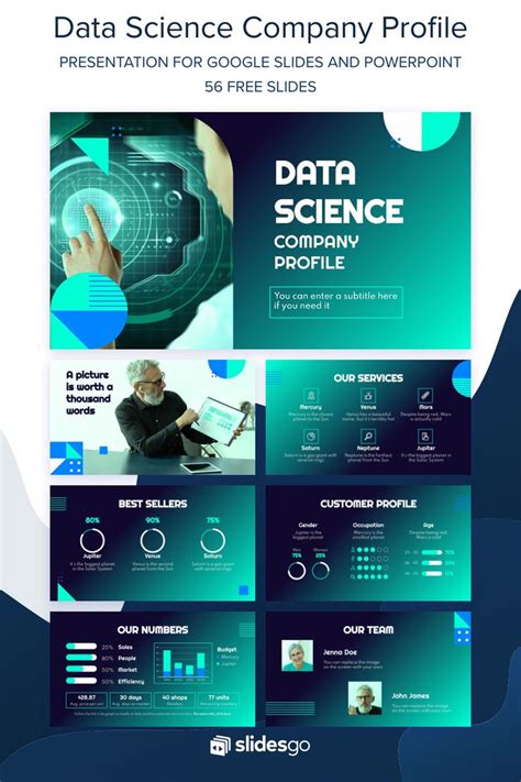 Profil de l entreprise de science des données Google Slides