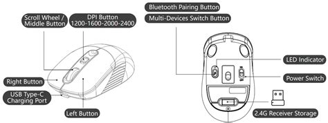 A TECH FB CS Dual Mode Rechargeable Bluetooth Wireless Mouse User Guide
