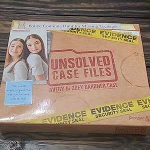 Pressman Games Unsolved Case Files Avery Zoey Gardner Case Poshmark