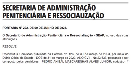 ComissÃo Formada Para O Concurso Da PolÍcia Penal Da Bahia Vale