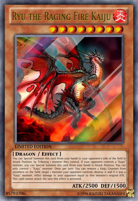 Ryu The Raging Fire Kaiju Yu Gi Oh Fanon Wiki Fandom