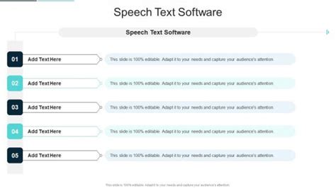 Speech Text PowerPoint Presentation And Slides SlideTeam