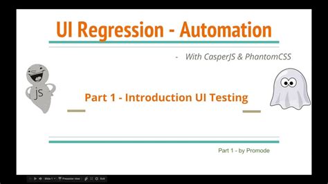 Visual Regression With Casperjs And Phantomcss Part 1 Youtube
