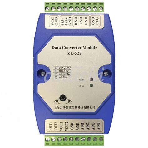 4 Analog Output Rs232 Rs485 Dual Serial Port 0 10v To Modbus 4 20ma