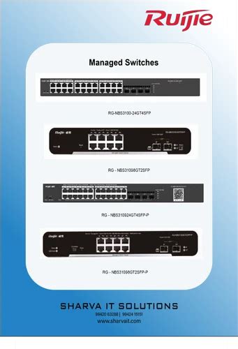 Ruijie 24 Port Gigabit L2 Managed Switch White At ₹ 19240 In Coimbatore