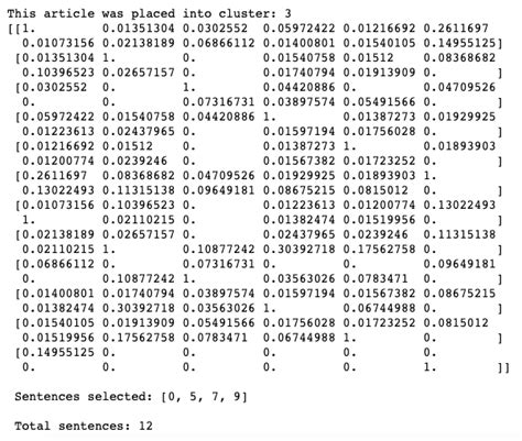 Using Cosine Similarity To Build A Python Text Summarization Tool By