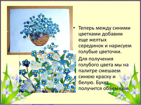 Букет для мамы Рисование ватными палочками презентация онлайн