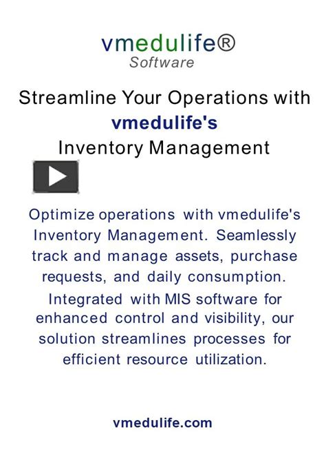 Ppt Efficient Inventory Management With Vmedulife Empowering Your Operations Powerpoint