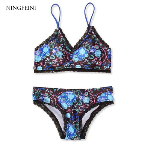 Buy Ningfeini 2018 Sexy Brazilian Bikini Set Lace Bra