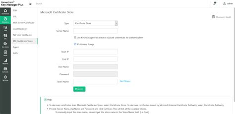 Manage Ssl Certificates Key Manager Plus