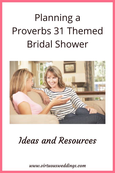 Planning A Proverbs 31 Themed Christian Bridal Shower