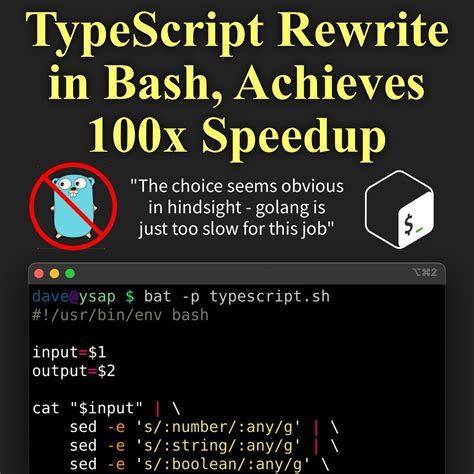 Dave Eddy Im Happy To See The Typescript Team Announce Such Huge Speedups By Removing Golang