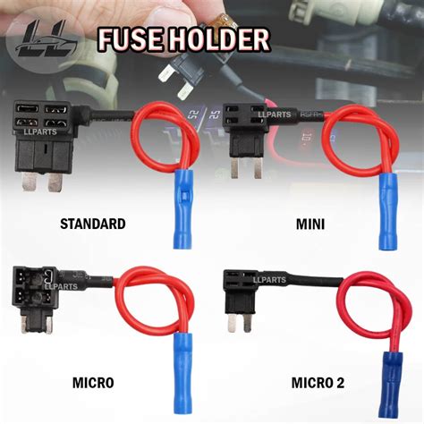 Fuse Tap Adaptor Fuse Holder Mini Micro Micro2 Standard No Modified Fuse Box Car Fuse Motor
