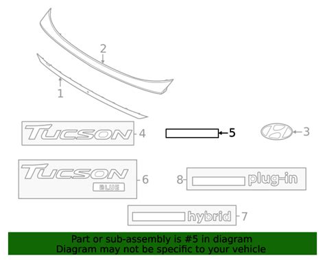 2022 Hyundai Tucson Nameplate 86316 N9000 Quirkparts
