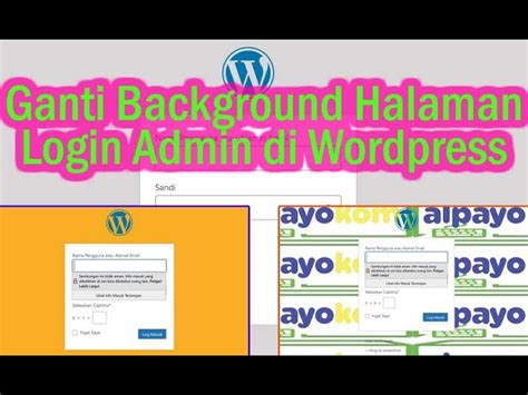 Mengganti Background Halaman Login Admin Di Wordpress Tanpa Plugin Tutorial Belajar Wordpress