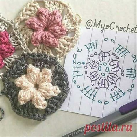 СХЕМЫ ДЛЯ ПОКРЫВАЛА КРЮЧКОМ ВязаниеМотивы Постила