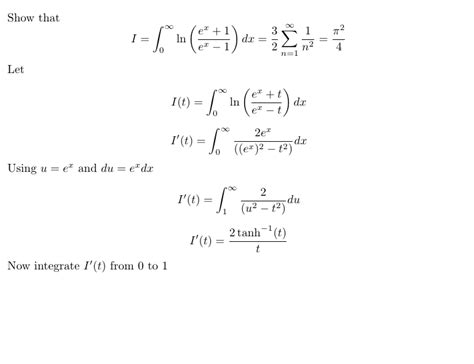 Hard Integral Question Rlearnmath