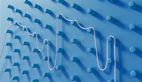 Abstract Business Problem Solving Concept String Finding Route Through