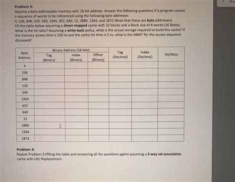 Solved Problem 4 Repeat Problem 3 Filling The Table And