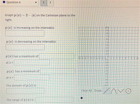 Solved Question Graph P X X On The Cartesian Plane To Chegg Com