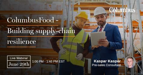 Columbus On Linkedin Digitaltransformation Microsoftdynamics365 Webinar Foodmanufacturing…