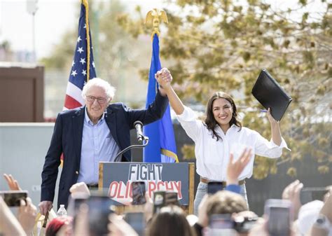 Sanders AOC Rallies Setting Stage For Protest Movement Activist