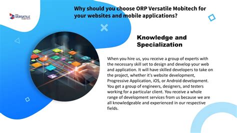 Ppt 5 Reasons To Choose Orp Versatile Mobitech For Your Web And